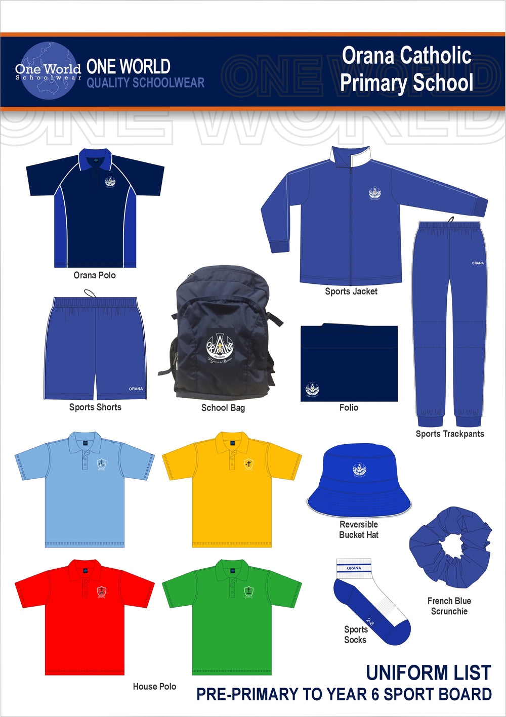Uniform Guidelines – Orana Catholic Primary School Willetton